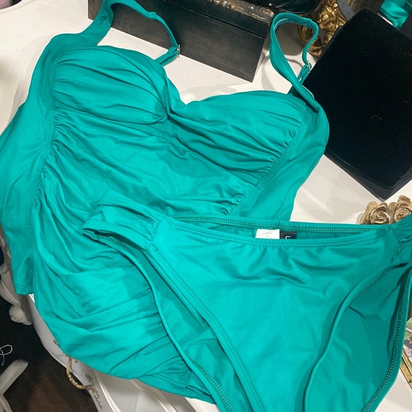 La Blanca | Swim | La Blanca Two Piece Emerald Green Bathing Suit ...